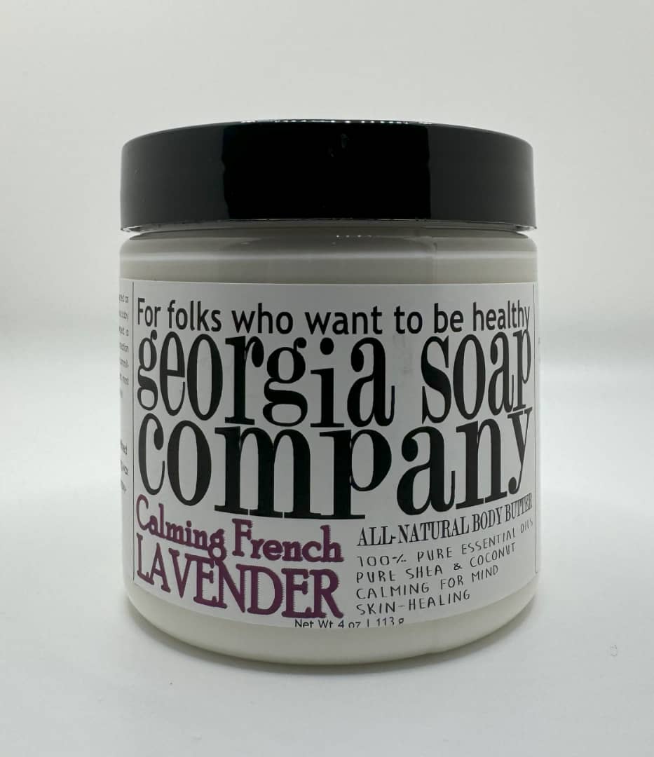 All Natural Body Butter 4 oz: Calming French Lavender (100% Pure Essen ...