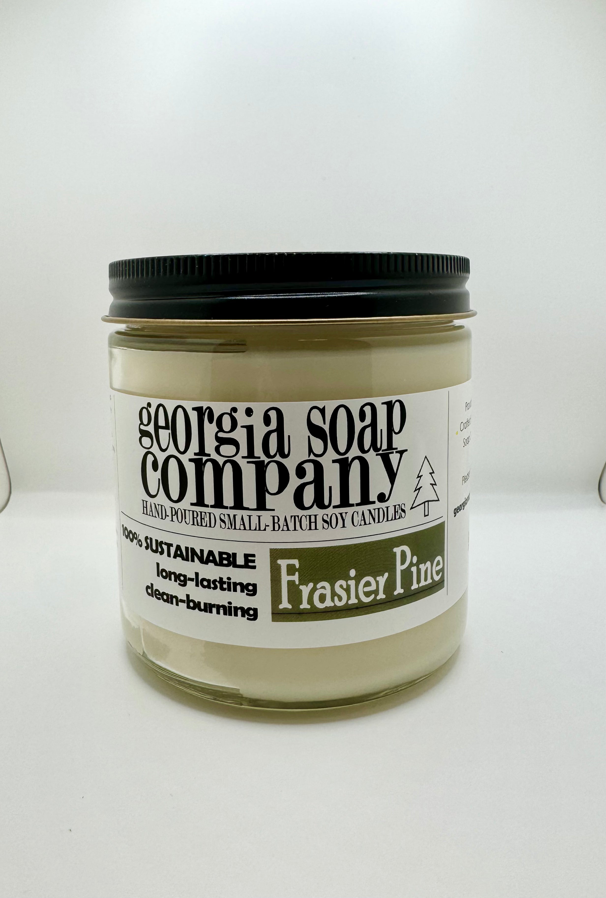 Frasier Pine Soy Wax Candle: 100% Sustainable, Long Lasting, Clean Bur ...