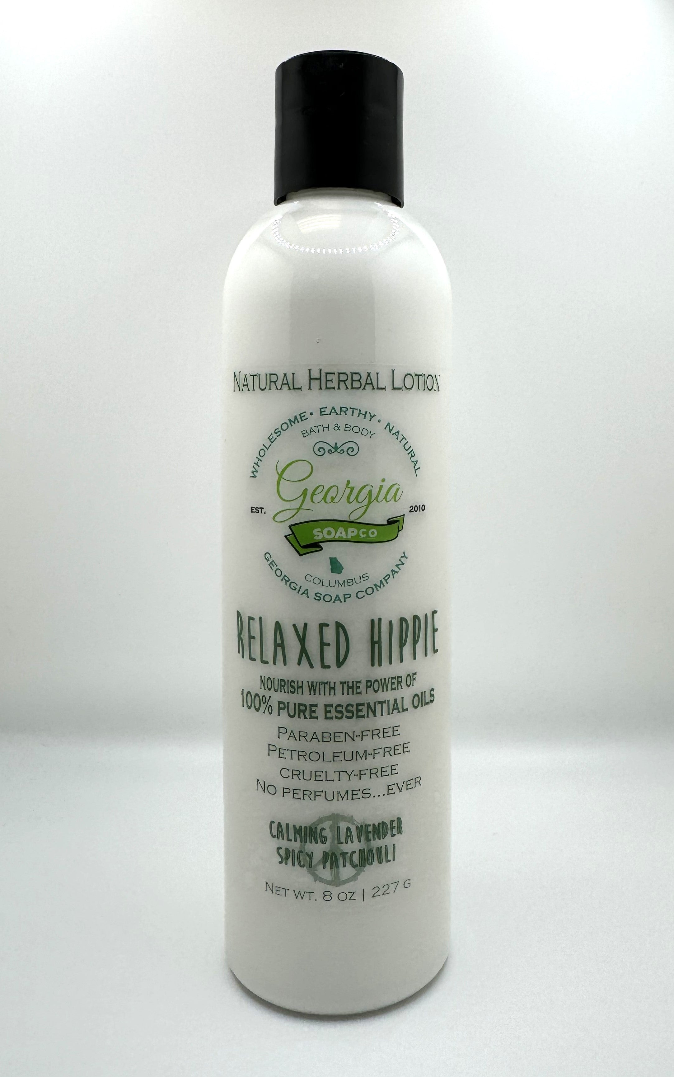 Relaxed Hippie: Natural Herbal Lotion 8 oz – Georgia Soap Company